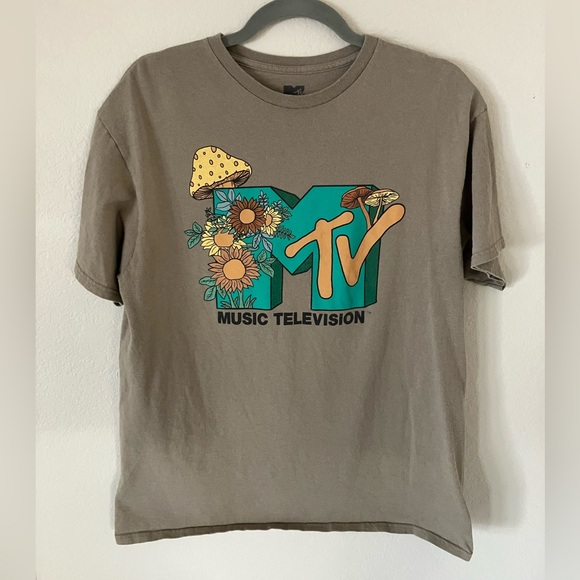MTV | Tops | Vintage Style Mtv Mushroom Tshirt | Poshmark